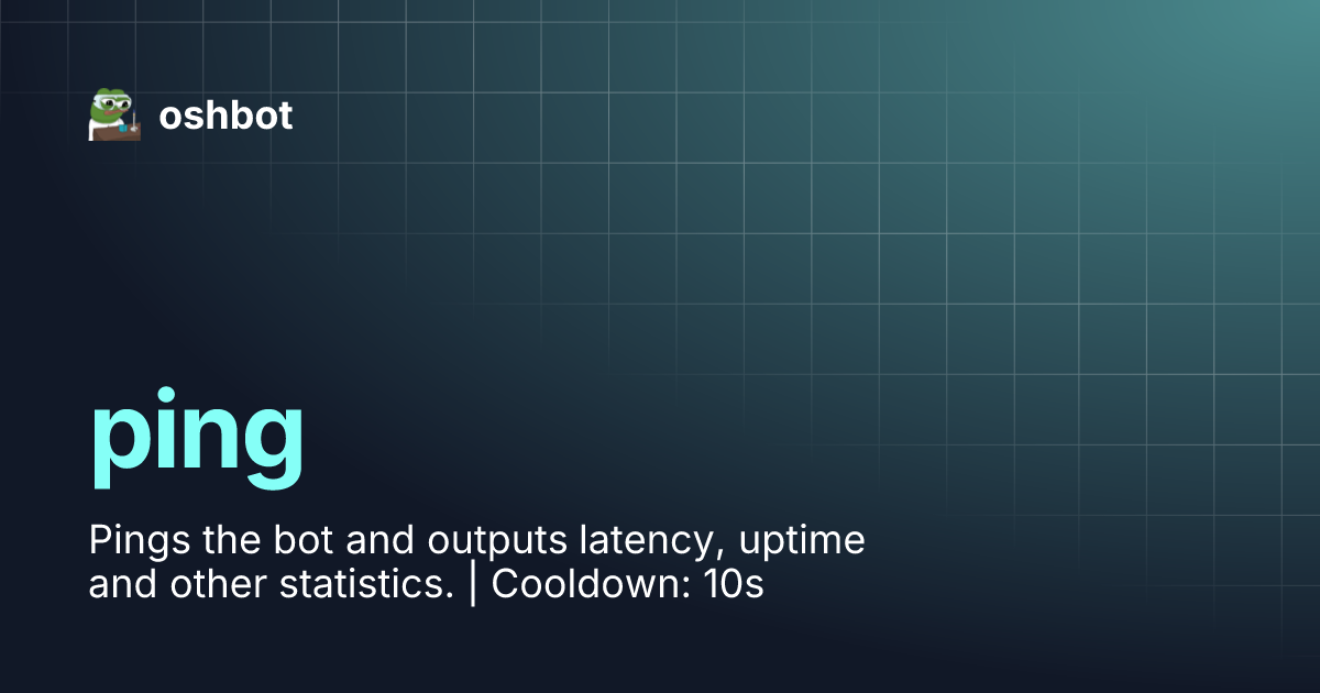 ping | oshbot
