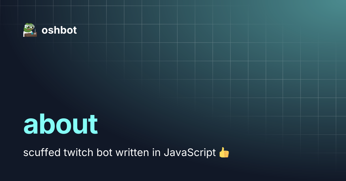 About Oshbot