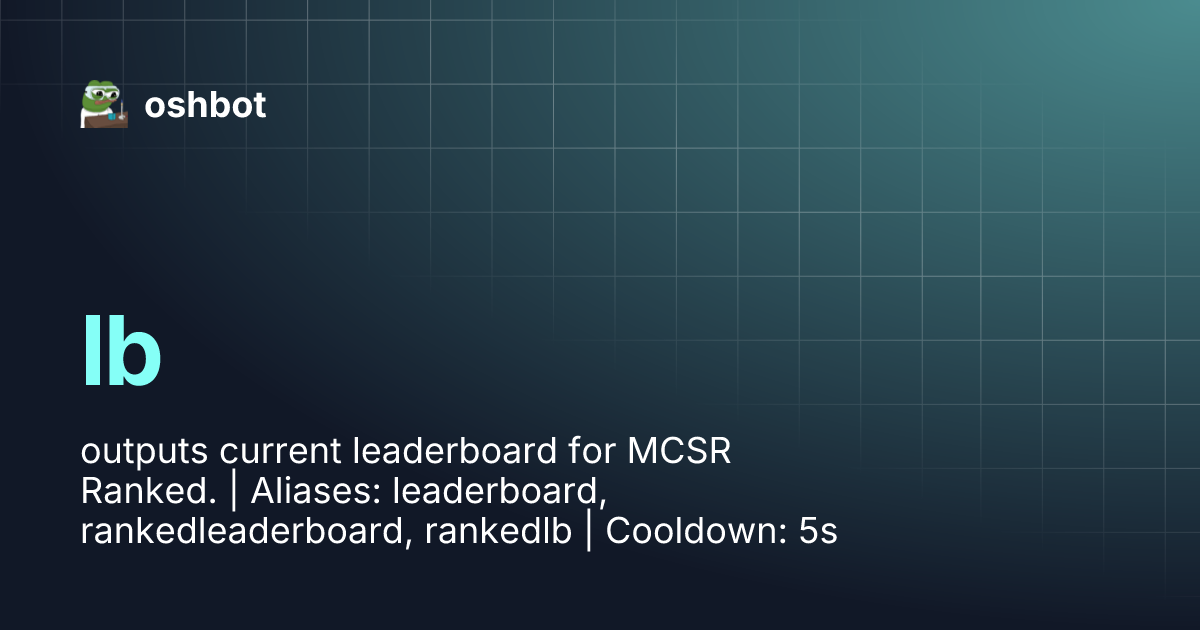 lb | oshbot